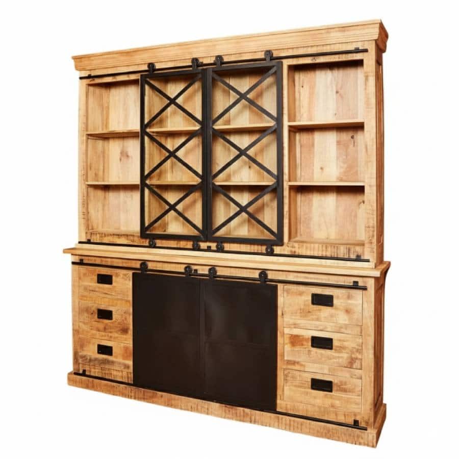 Trenso Buffetkast mangohout 200cm (schadedeal 284 & 285)