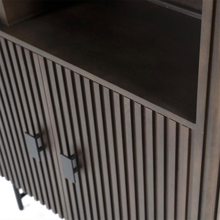 Eleonora boekenkast Remi 2-drs. 96cm bruin