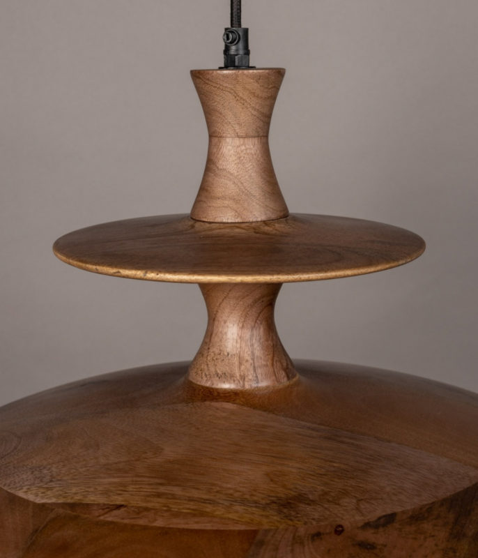 Cath 1-lichts Hanglamp Large Walnoot