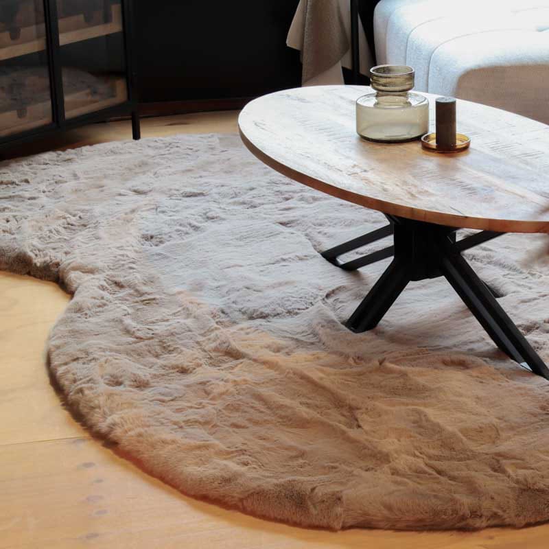 Suave vloerkleed organische vorm beige 200cm x 280cm