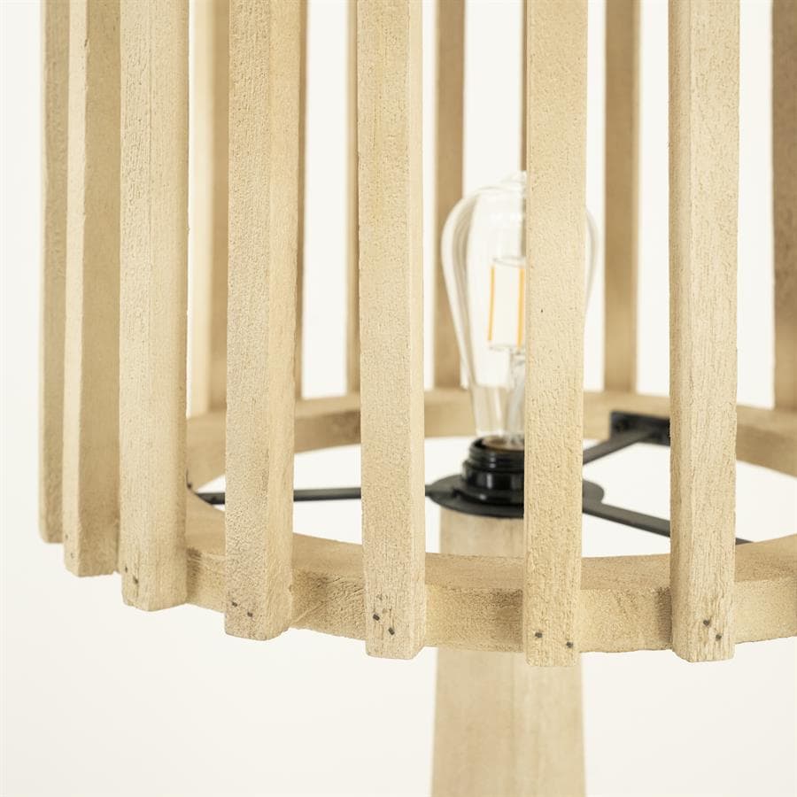 Givo 1-lichts Vloerlamp Naturel