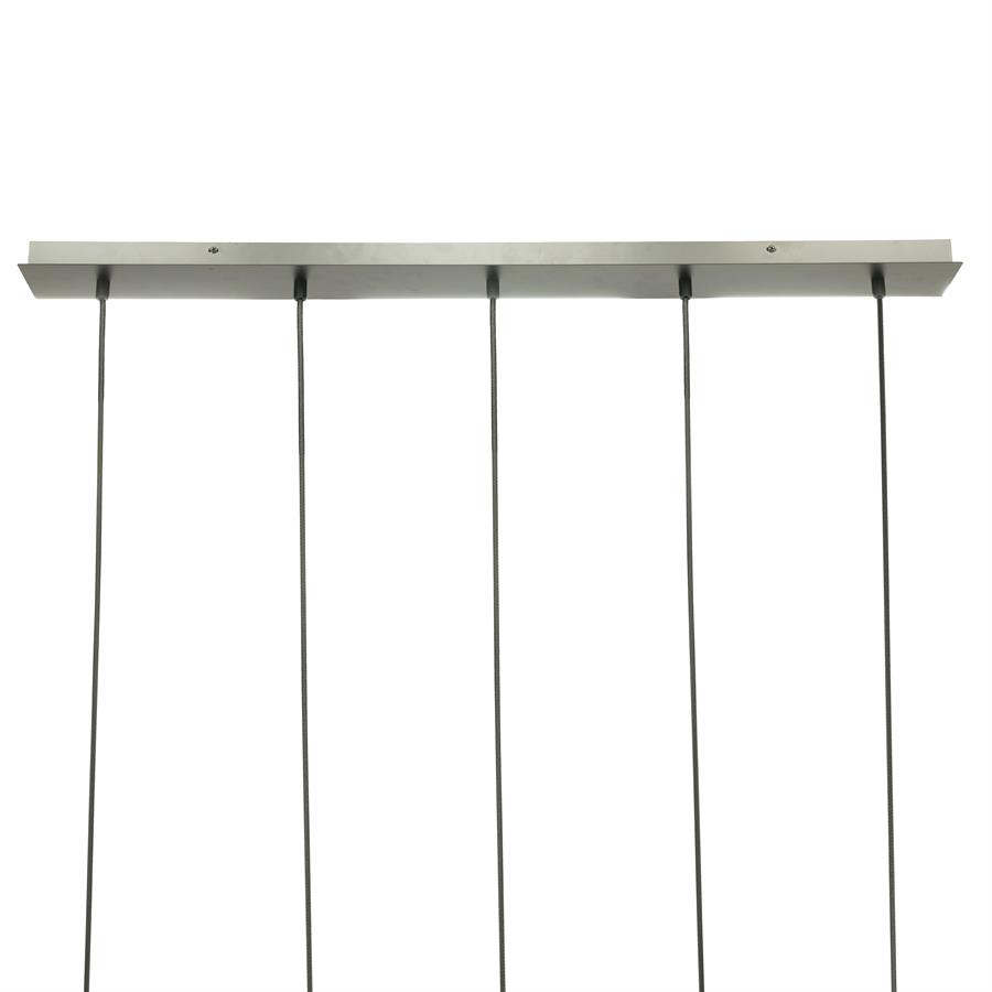 Shona 5-lichts Hanglamp amber