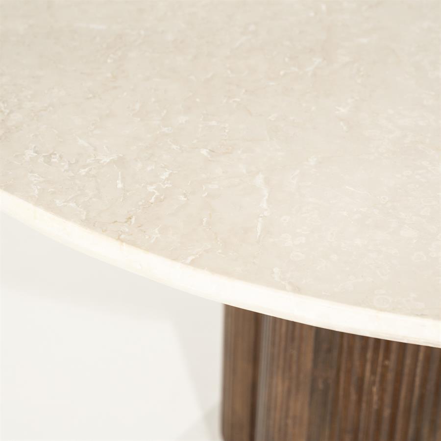 Eettafel Xanni rond Marmer 130cm