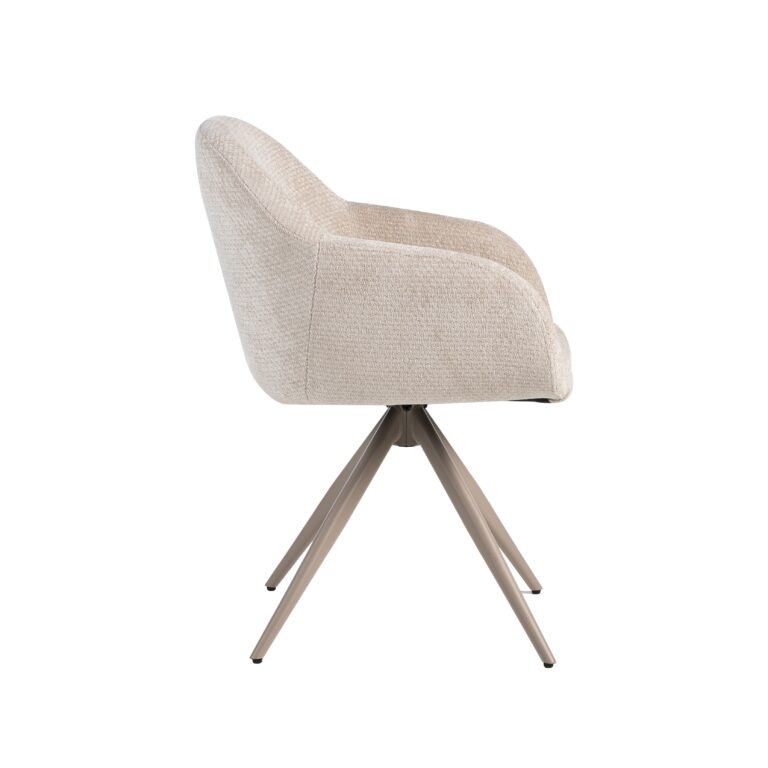 Eetkamerstoel Fiby Naturel met Taupe poot